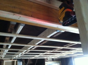 How to use Metal Studs for strapping and leveling a Ceiling - Concord ...