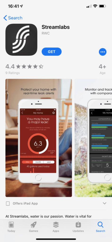 Streamlabs Smart Home Water Monitor - Concord Carpenter