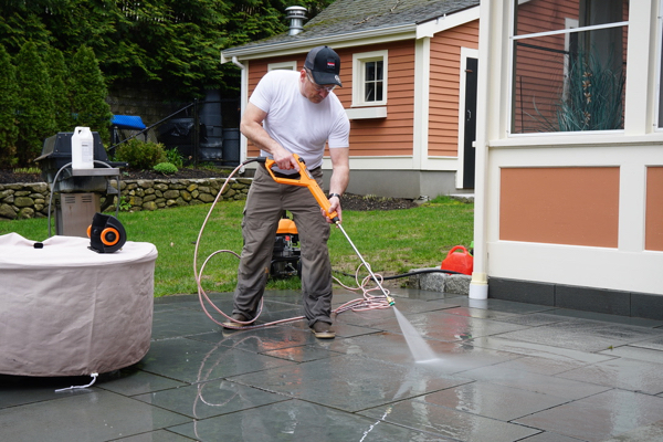 Cleaning a Bluestone Patio - Concord Carpenter