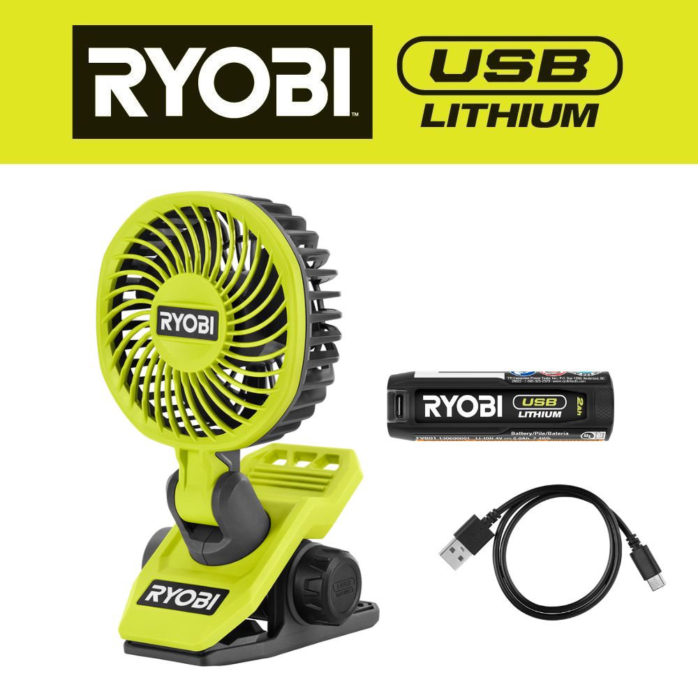 Ryobi USB Lithium Clamp Fan Kit - Concord Carpenter
