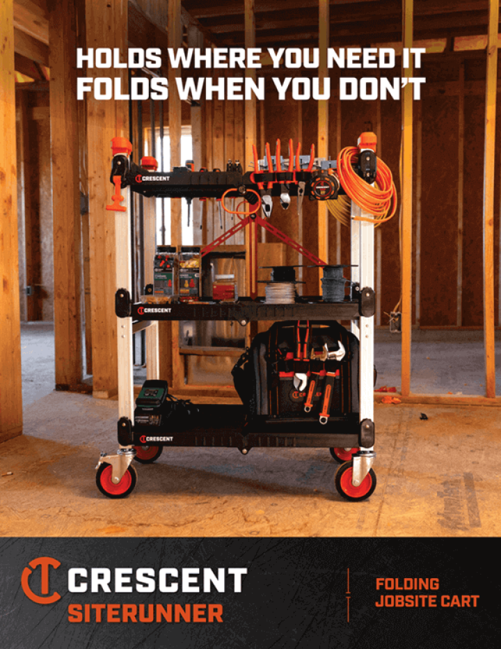 Crescent Siterunner Folding Jobsite Cart - Concord Carpenter
